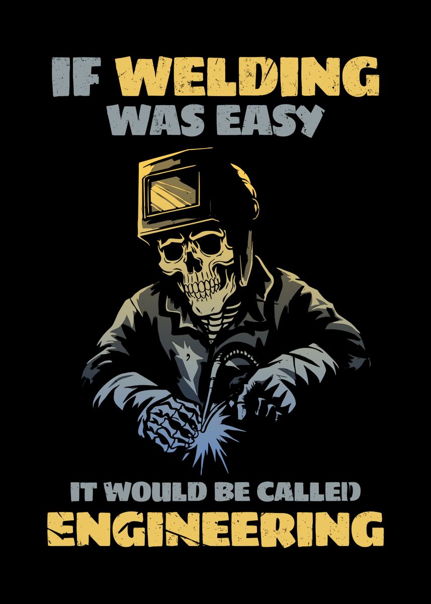 'Welder' Poster, picture, metal print, paint by kulalis | Displate