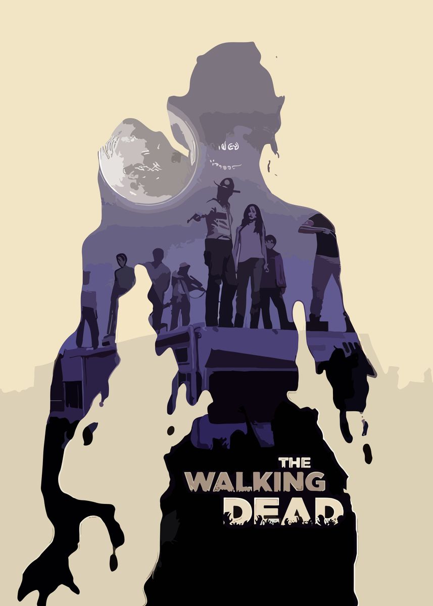 'The Walking Dead Poster' Poster, picture, metal print, paint by ...