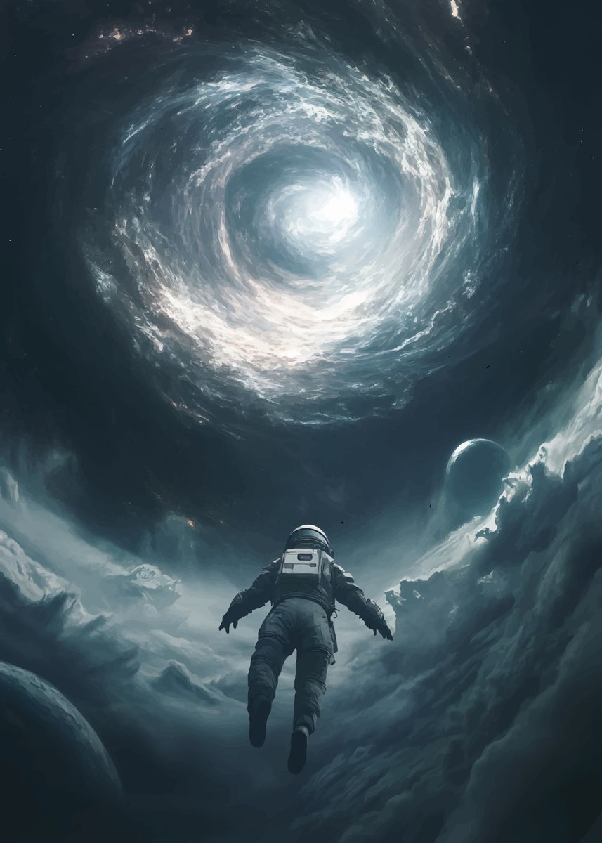 'Interstellar Astronaut' Poster, picture, metal print, paint by in here ...