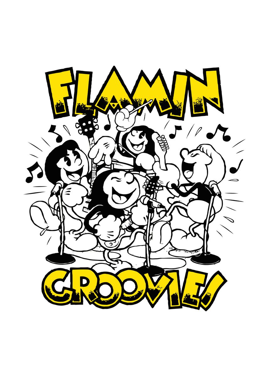 'Flamin Groovies Band' Poster, picture, metal print, paint by Nancy ...