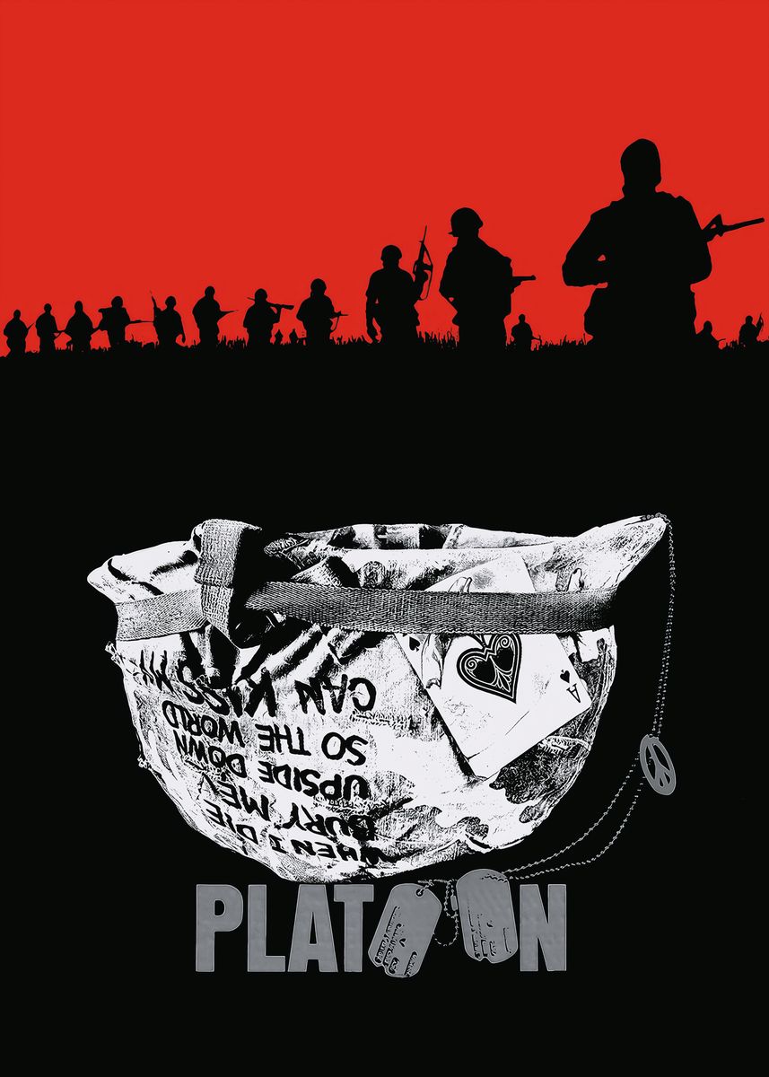 'Platoon Movie Poster' Poster, picture, metal print, paint by Movie ...