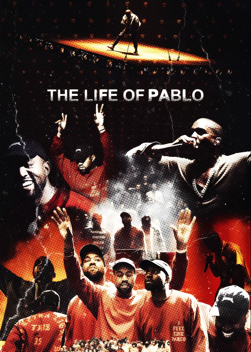 'Kanye West The Life of Pablo' Poster, picture, metal print, paint by Gonza Drigo | Displate
