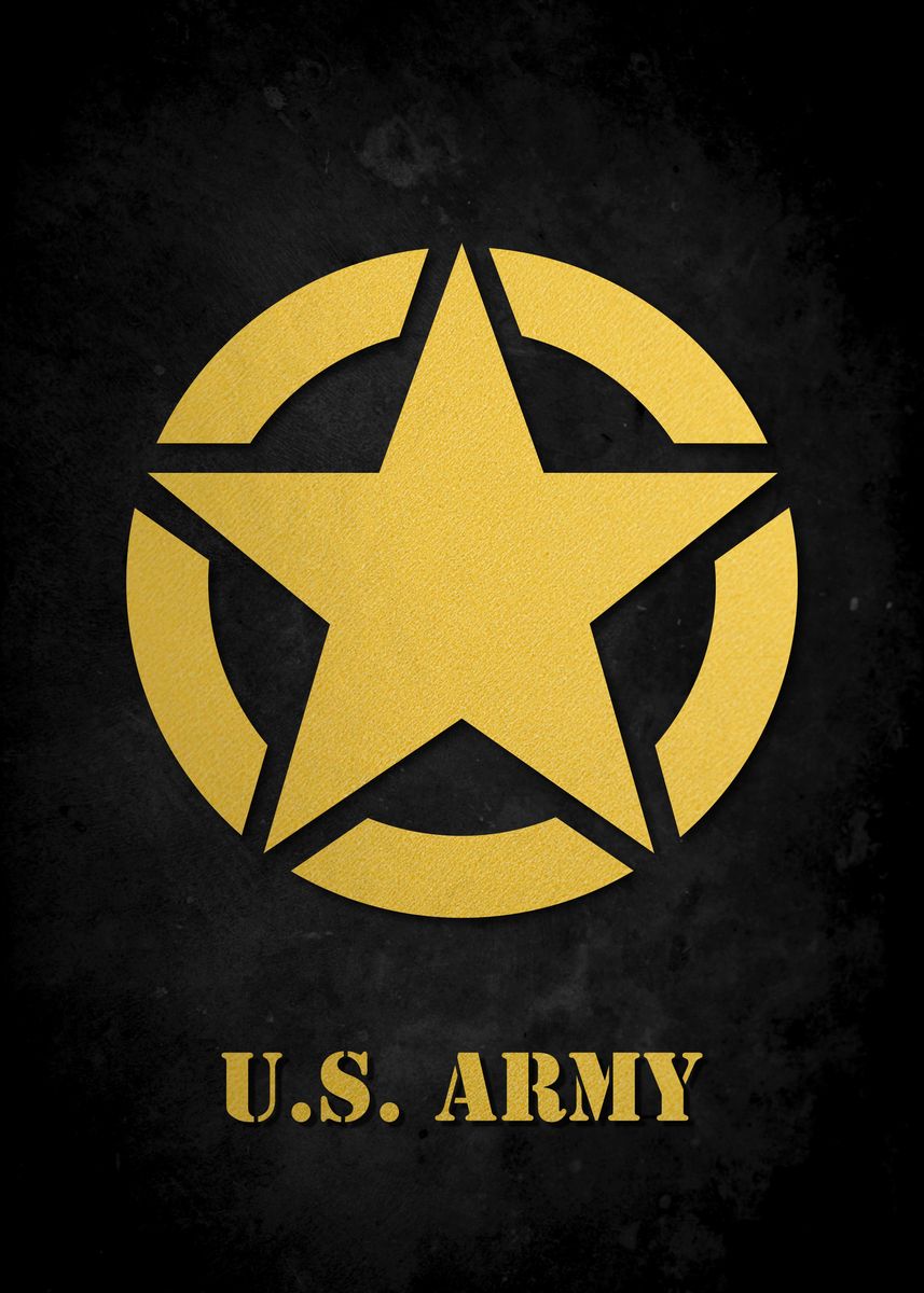 'US Army Star Logo' Poster, picture, metal print, paint by yunur mawan ...