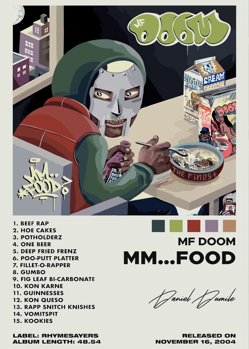 'MF DOOM Album Cover' Poster, picture, metal print, paint by art io ...