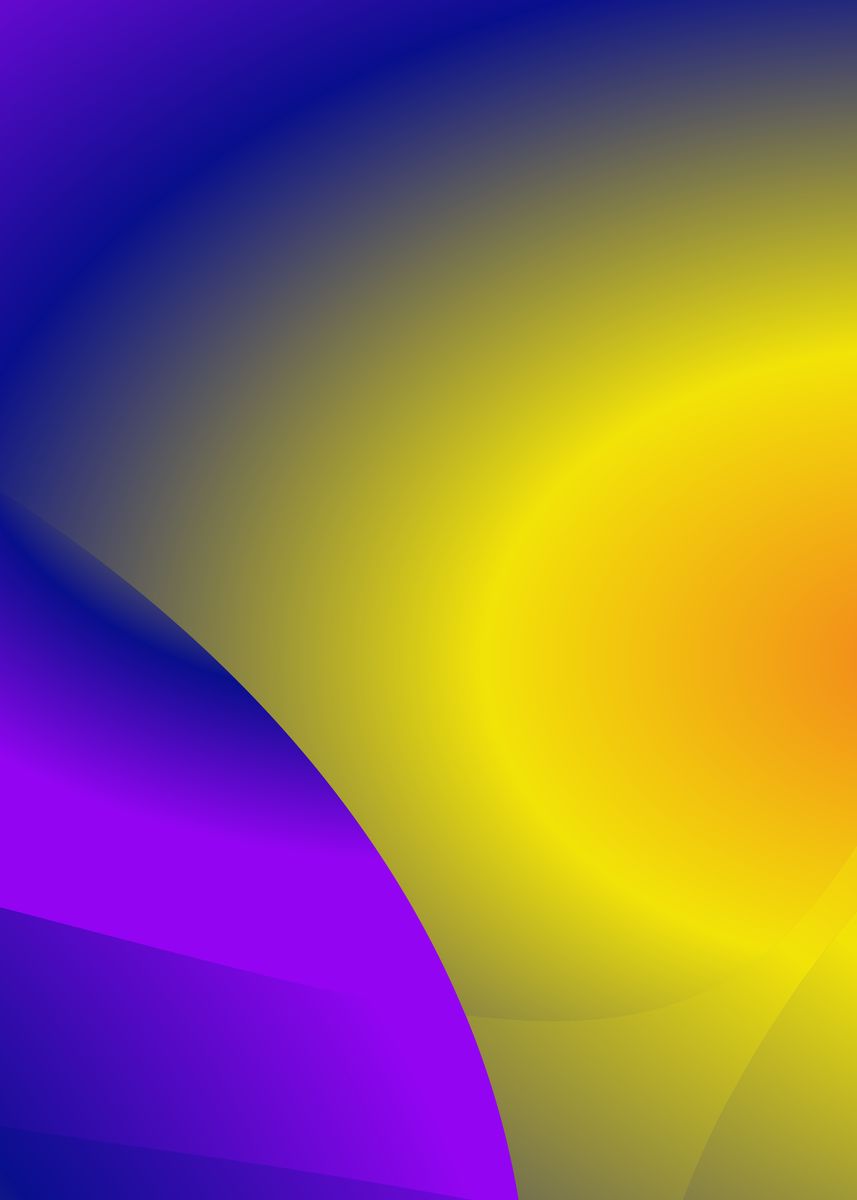 'Abstract Deep Blue to Bright yellow' Poster, picture, metal print ...