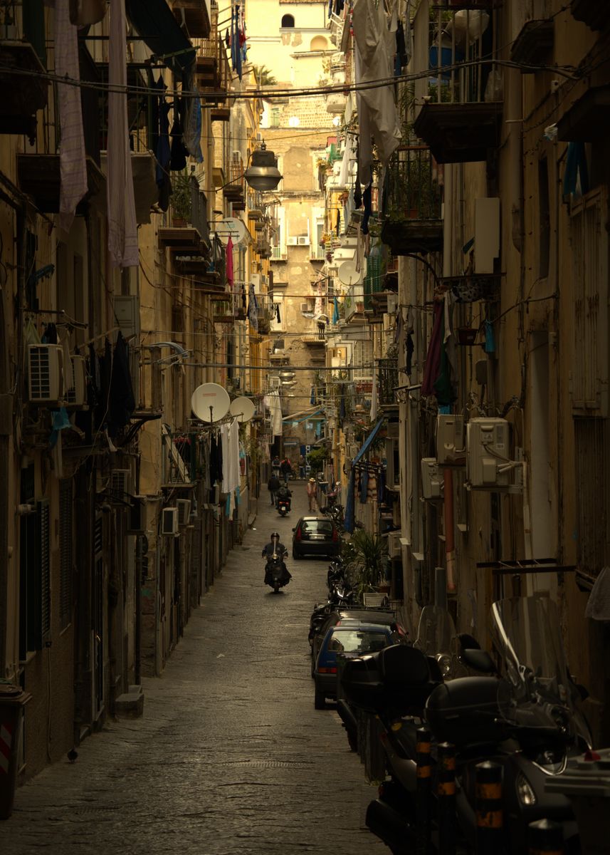 'Narrow Italian Alleyway' Poster, picture, metal print, paint by Gethin ...