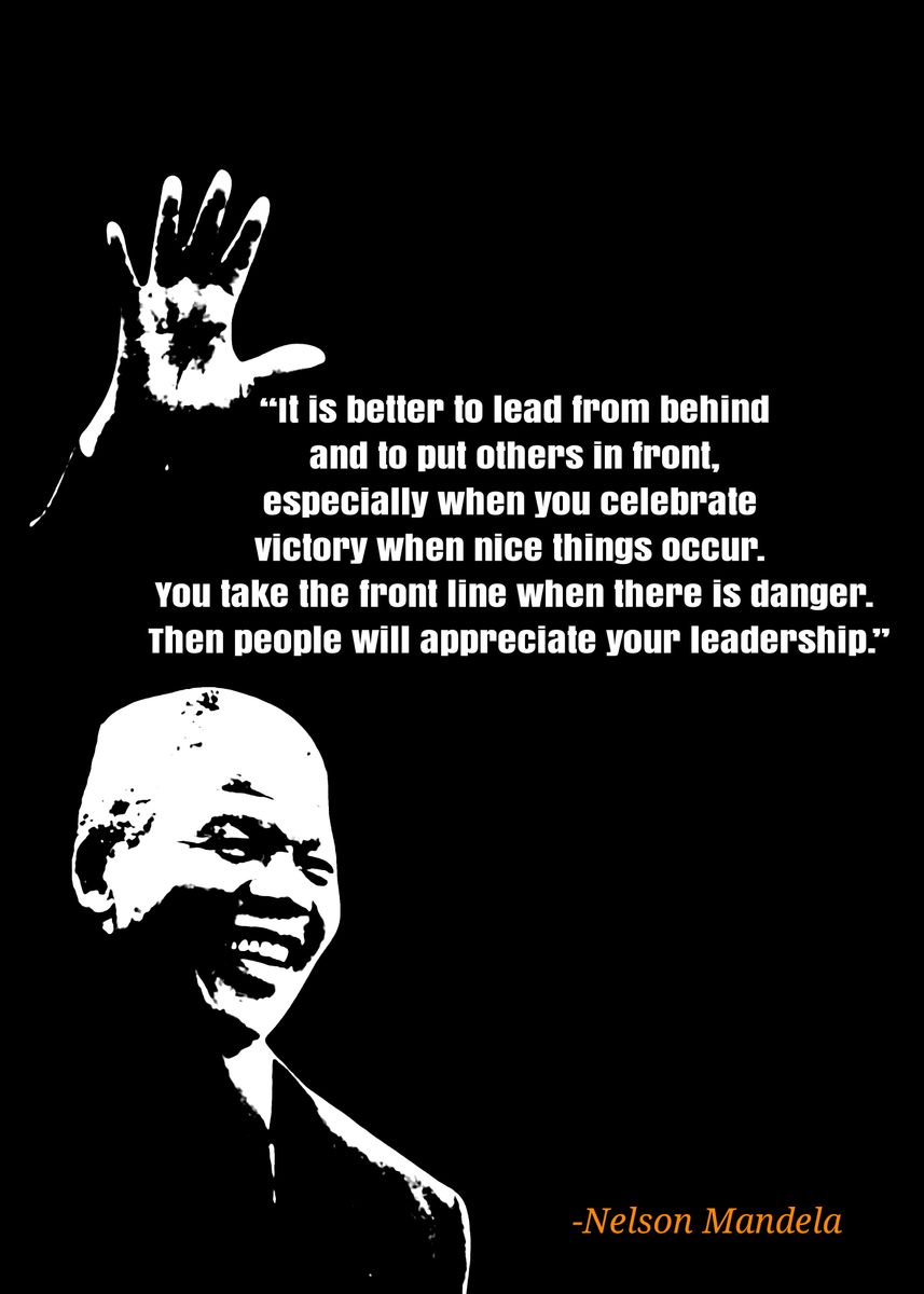 'Nelson Mandela Quote' Poster, picture, metal print, paint by | Displate