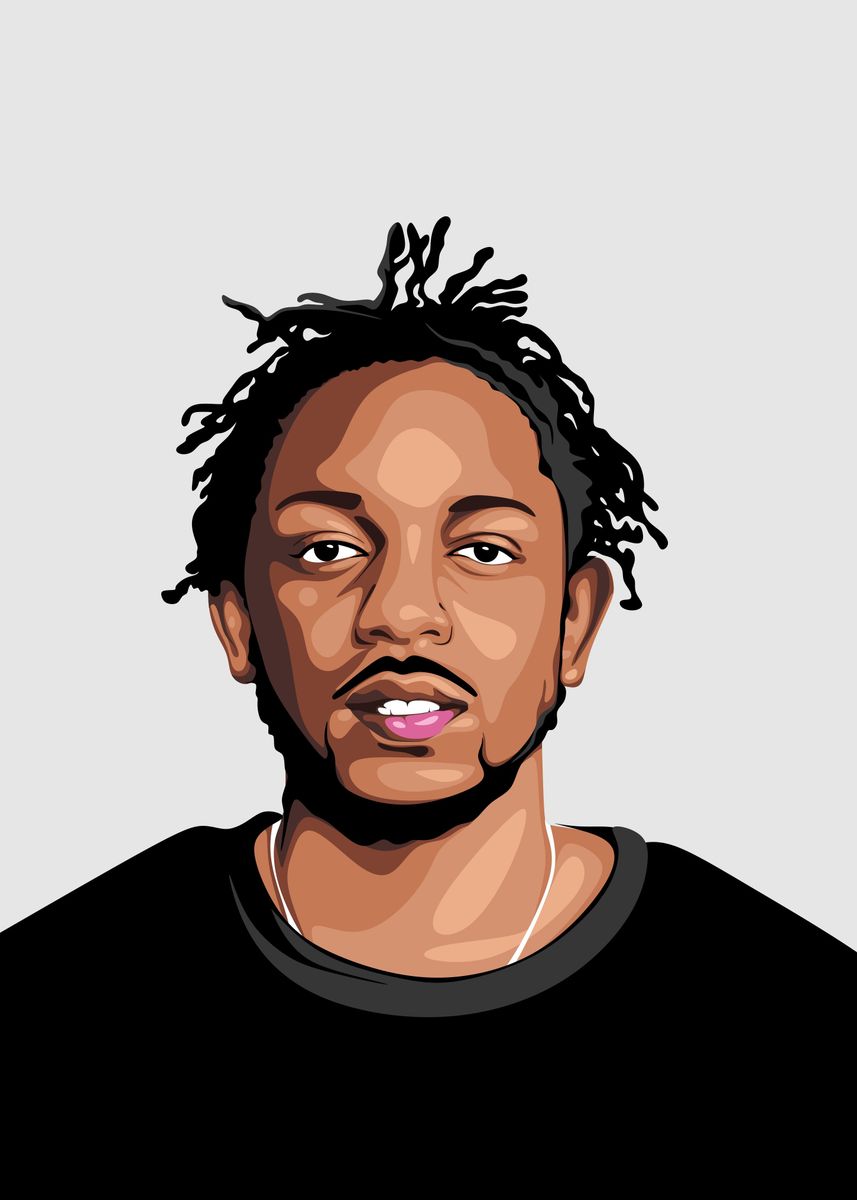 'Kendrick Lamar Portrait' Poster, picture, metal print, paint by Dedew ...