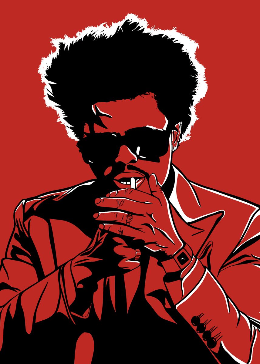 'The Weeknd' Poster, picture, metal print, paint by Artistry | Displate