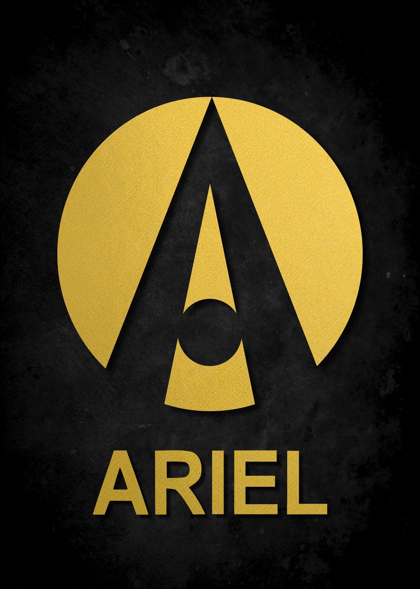 'Ariel Gold Logo' Poster, picture, metal print, paint by yunur mawan ...