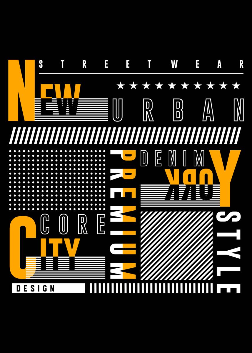 'Urban Streetwear Design' Poster, picture, metal print, paint by ...