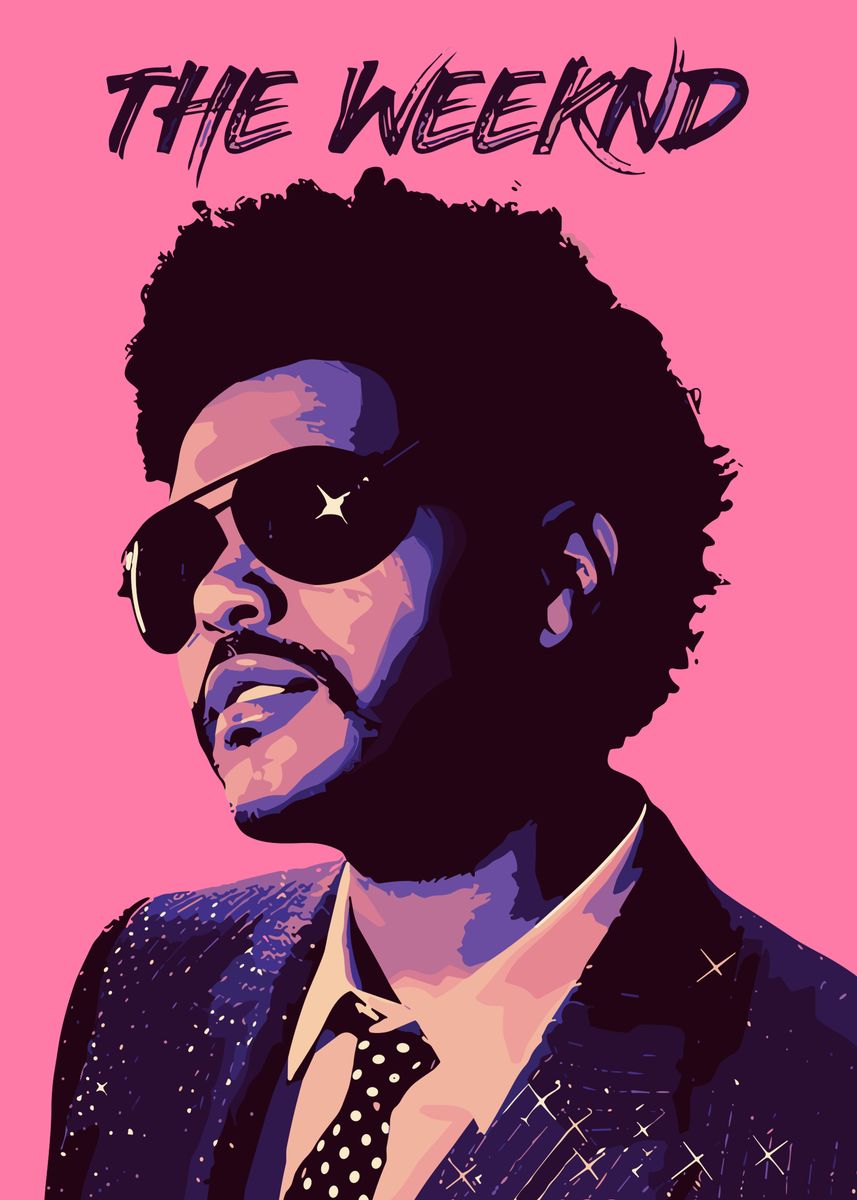 'The Weeknd Portrait' Poster, picture, metal print, paint by Manaj ...