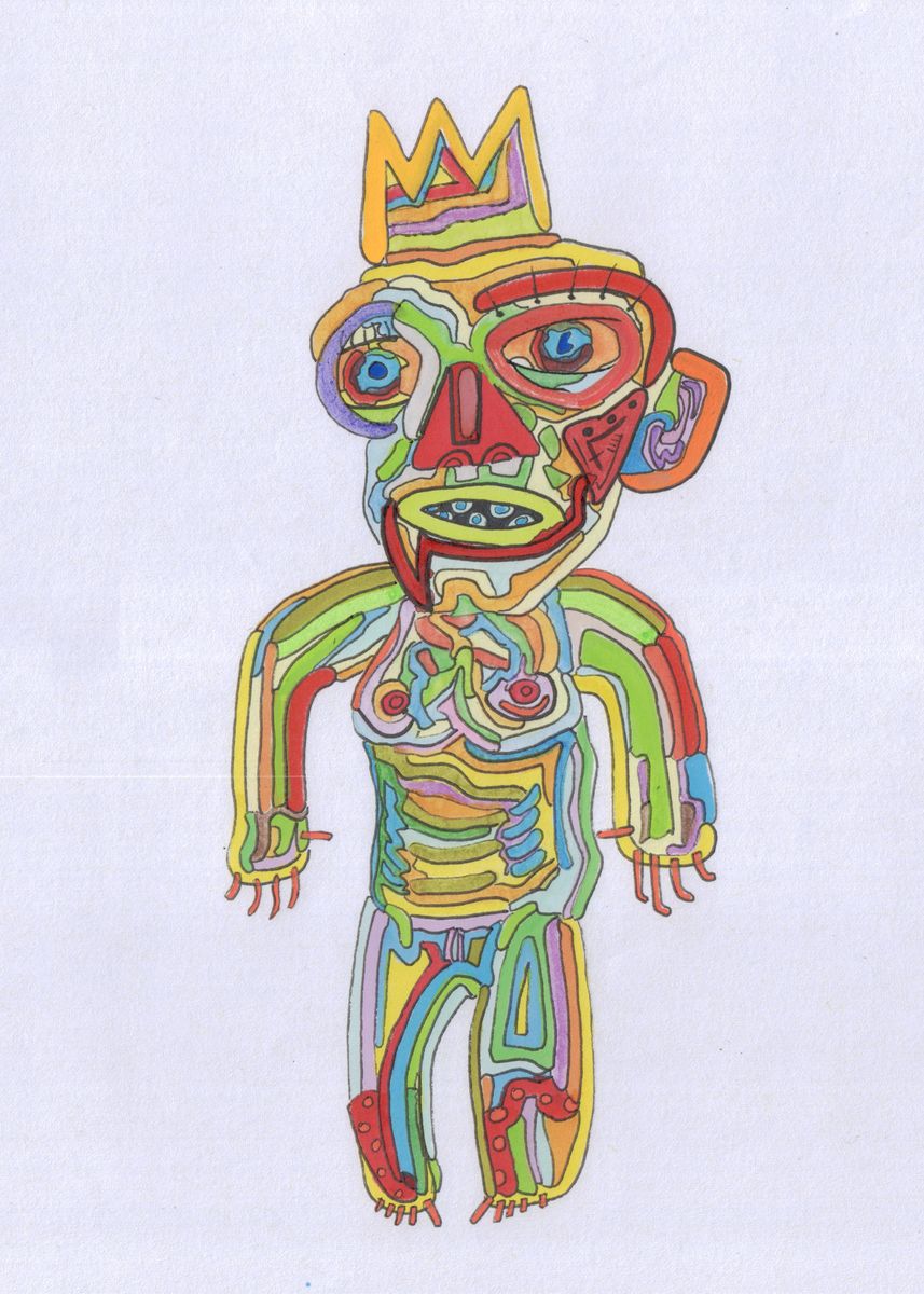 'Colorful Abstract Figure' Poster, picture, metal print, paint by auro ...