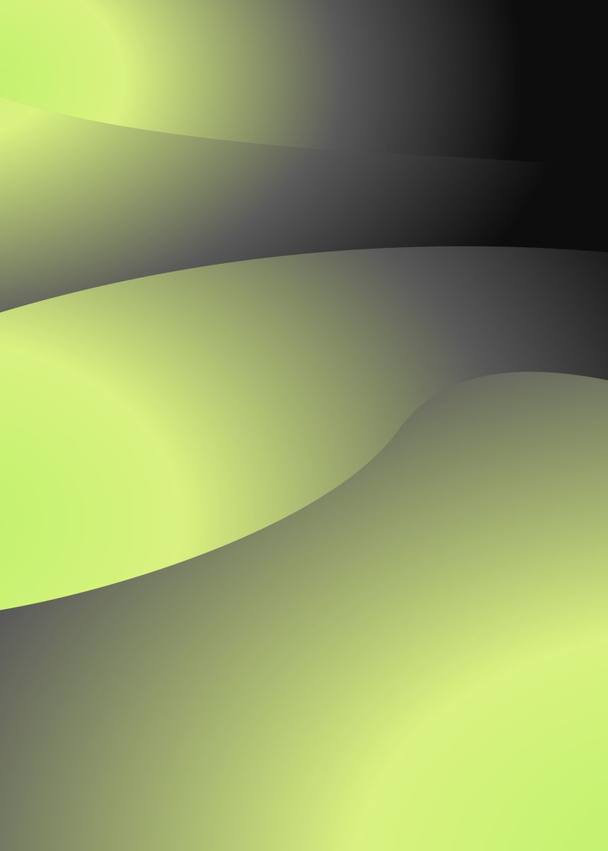 'Abstract a Light Green to a Dark Gray' Poster, picture, metal print ...