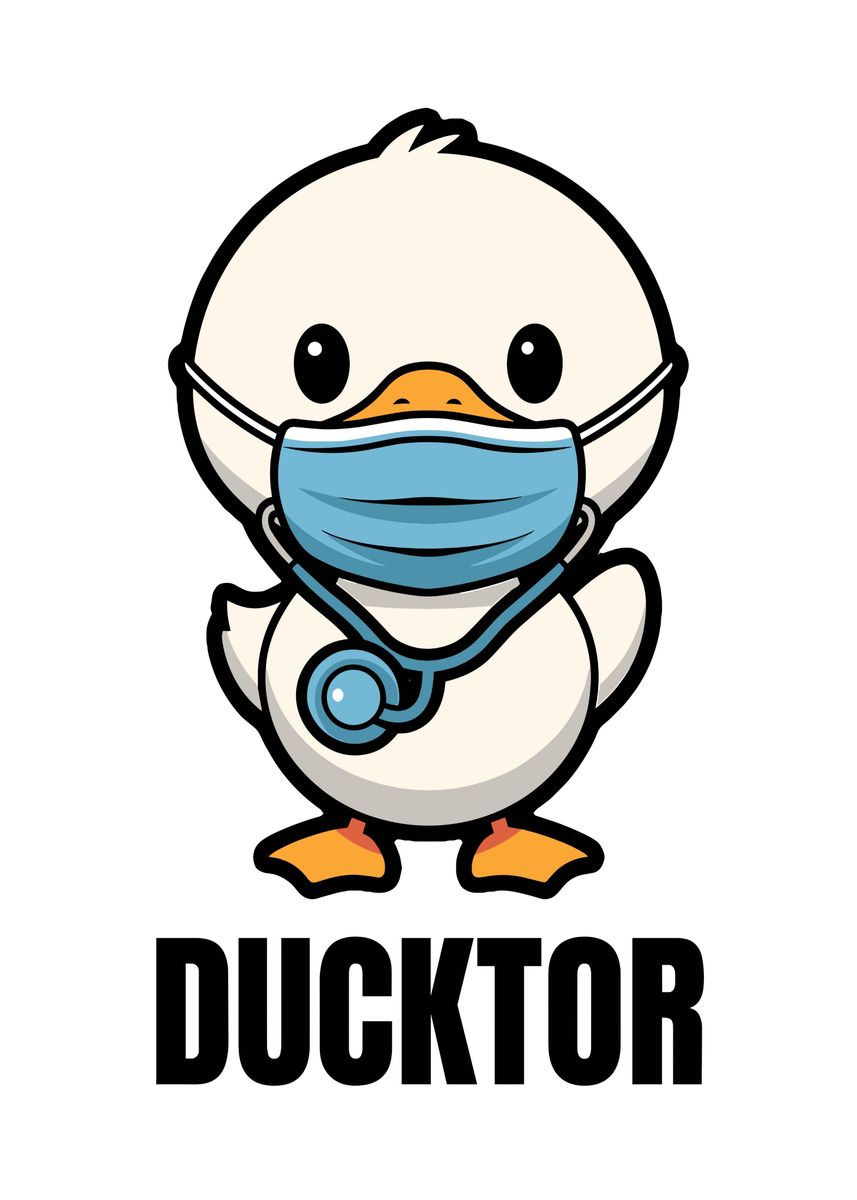 'Ducktor' Poster, picture, metal print, paint by Lawisi Agustin | Displate