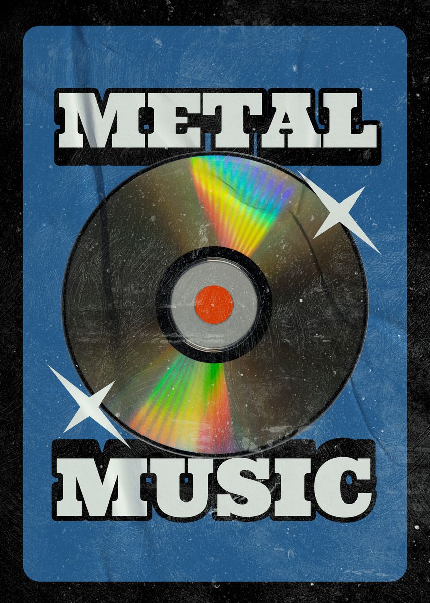 'Metal Music CD' Poster, picture, metal print, paint by | Displate