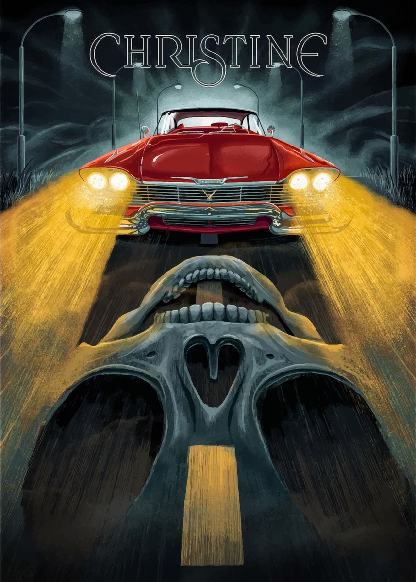'Christine Horror Movie Pos' Poster, picture, metal print, paint by ...
