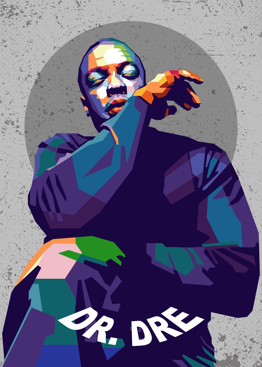 'Dr. Dre Pop Art WPAP' Poster, picture, metal print, paint by nofa aji ...