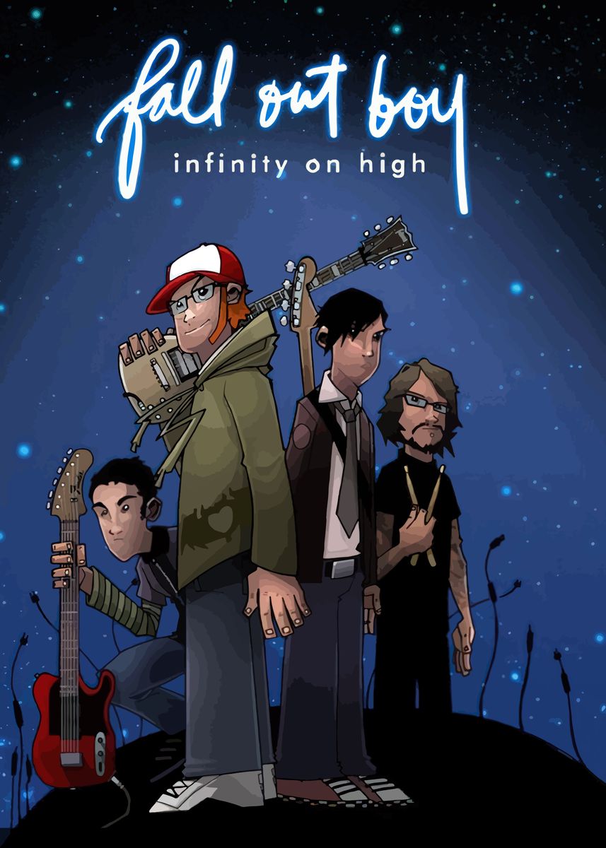 'Fall Out Boy Infinity on High' Poster, picture, metal print, paint by ...