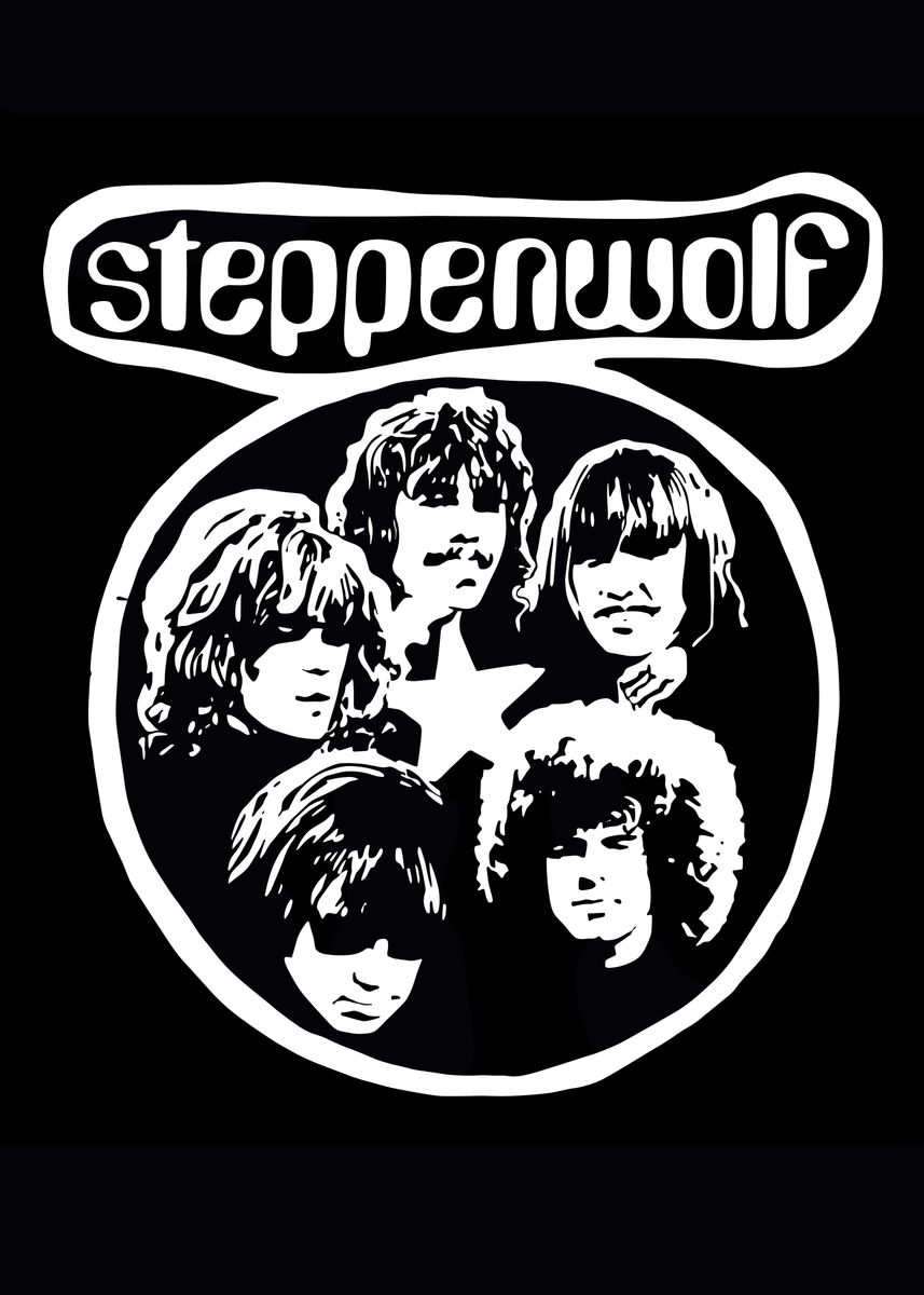 'Steppenwolf Band Logo' Poster, picture, metal print, paint by Bendrat ...