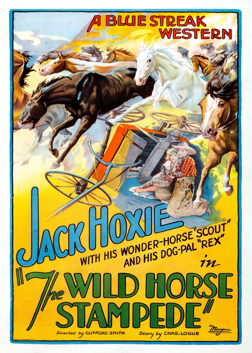 'Jack Hoxie Wild Horse Stampede Poster' Poster, picture, metal print ...