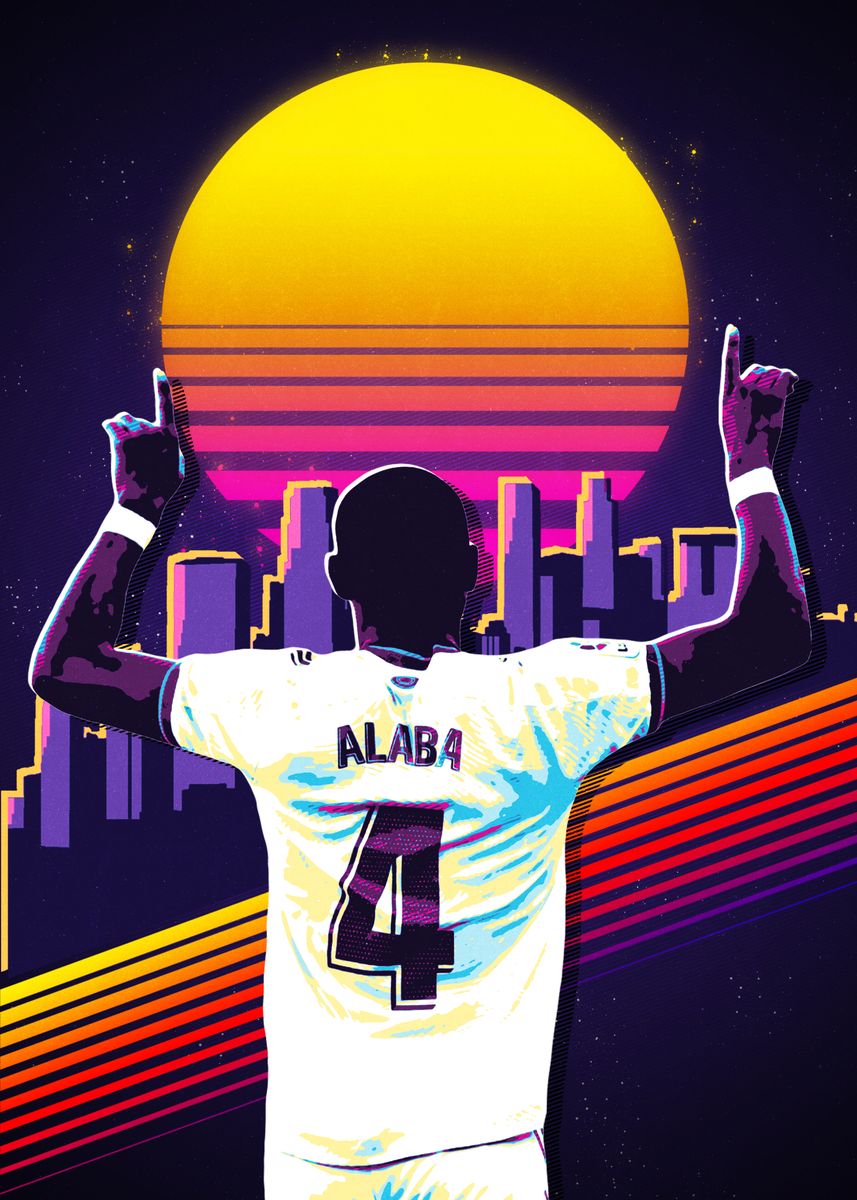 'Alaba Retro 80s' Poster, picture, metal print, paint by Mus Mius ...