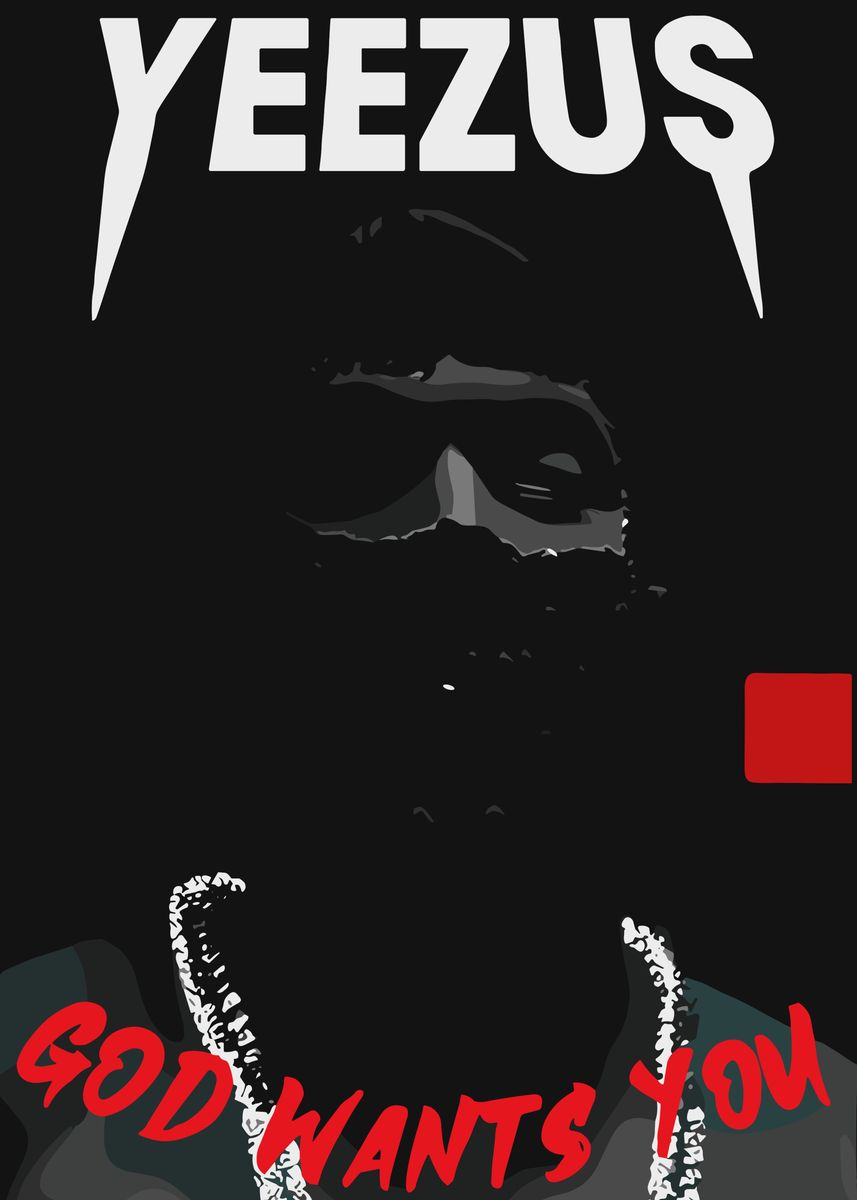 'Kanye West Yeezus Album Cover' Poster, picture, metal print, paint by ...