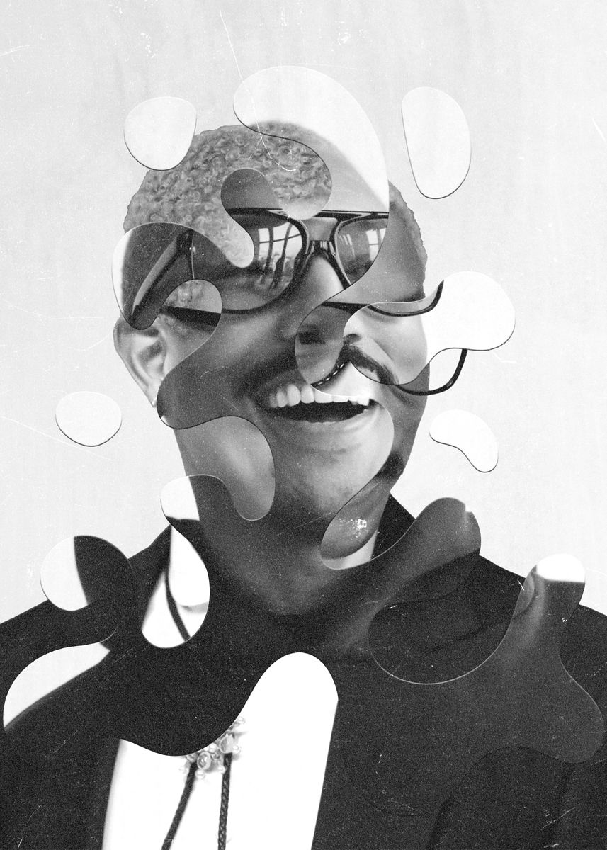 'Abstract Portrait of Pharrell Williams' Poster, picture, metal print ...