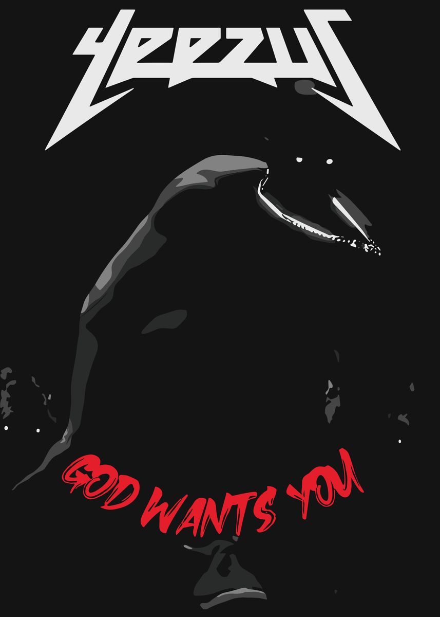 'Kanye West Yeezus ' Poster, picture, metal print, paint by art io ...