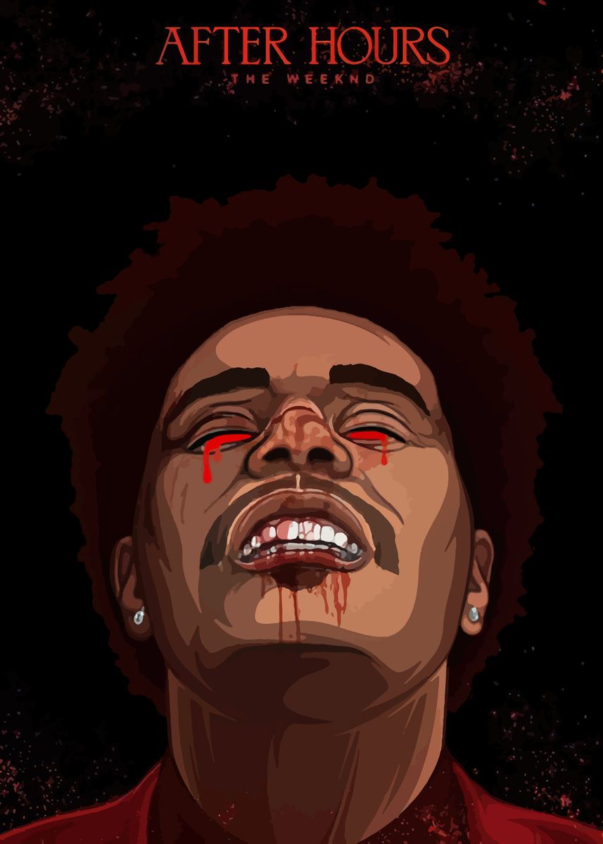 'The Weeknd After Hours' Poster, picture, metal print, paint by Rans ...