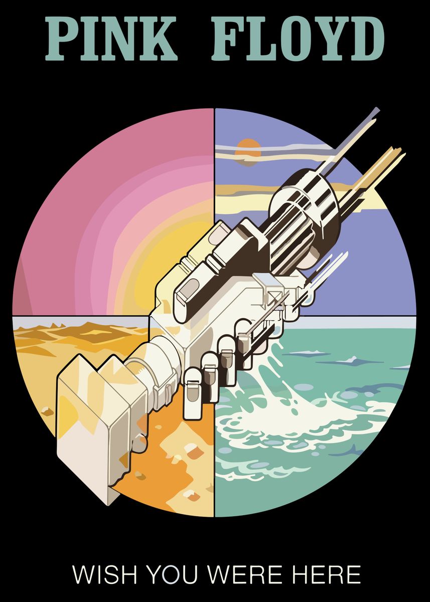 'Pink Floyd Wish You Were Here Album Cover' Poster, picture, metal ...