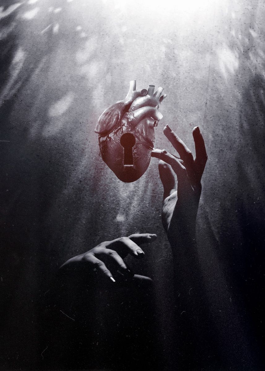 'Key to the Soul: Surreal Artwork of Hands Grasping for the Heart’s ...