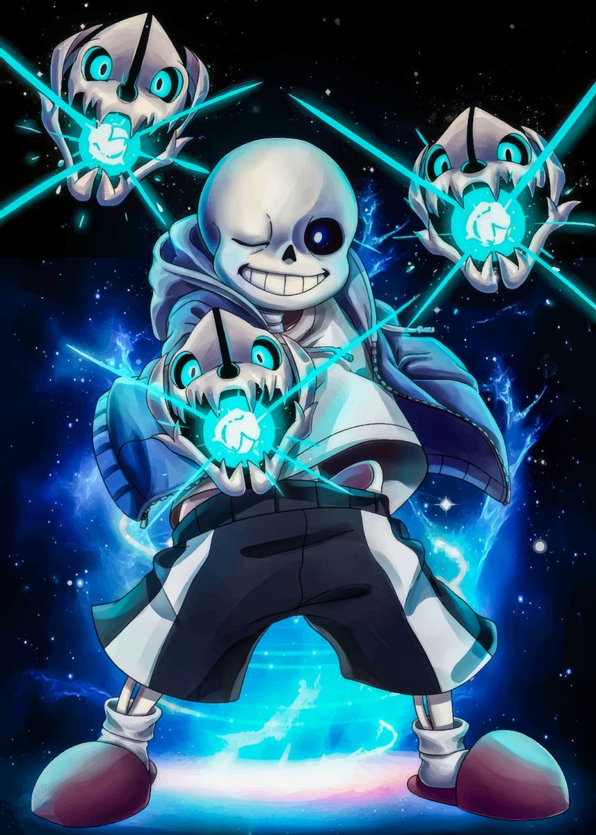 'Sans Undertale game' Poster, picture, metal print, paint by | Displate