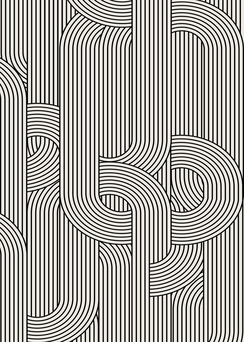 'Abstract Geometric Pattern' Poster, picture, metal print, paint by ...