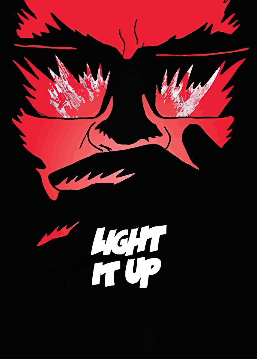 'Light It Up - Red Eyes' Poster, picture, metal print, paint by Rans ...