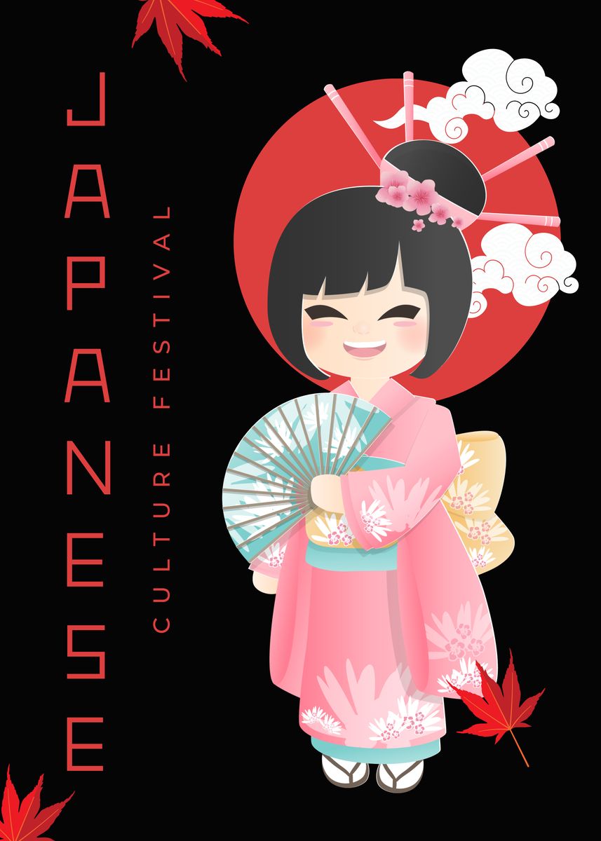 'Japanese Culture Festival' Poster, picture, metal print, paint by ...