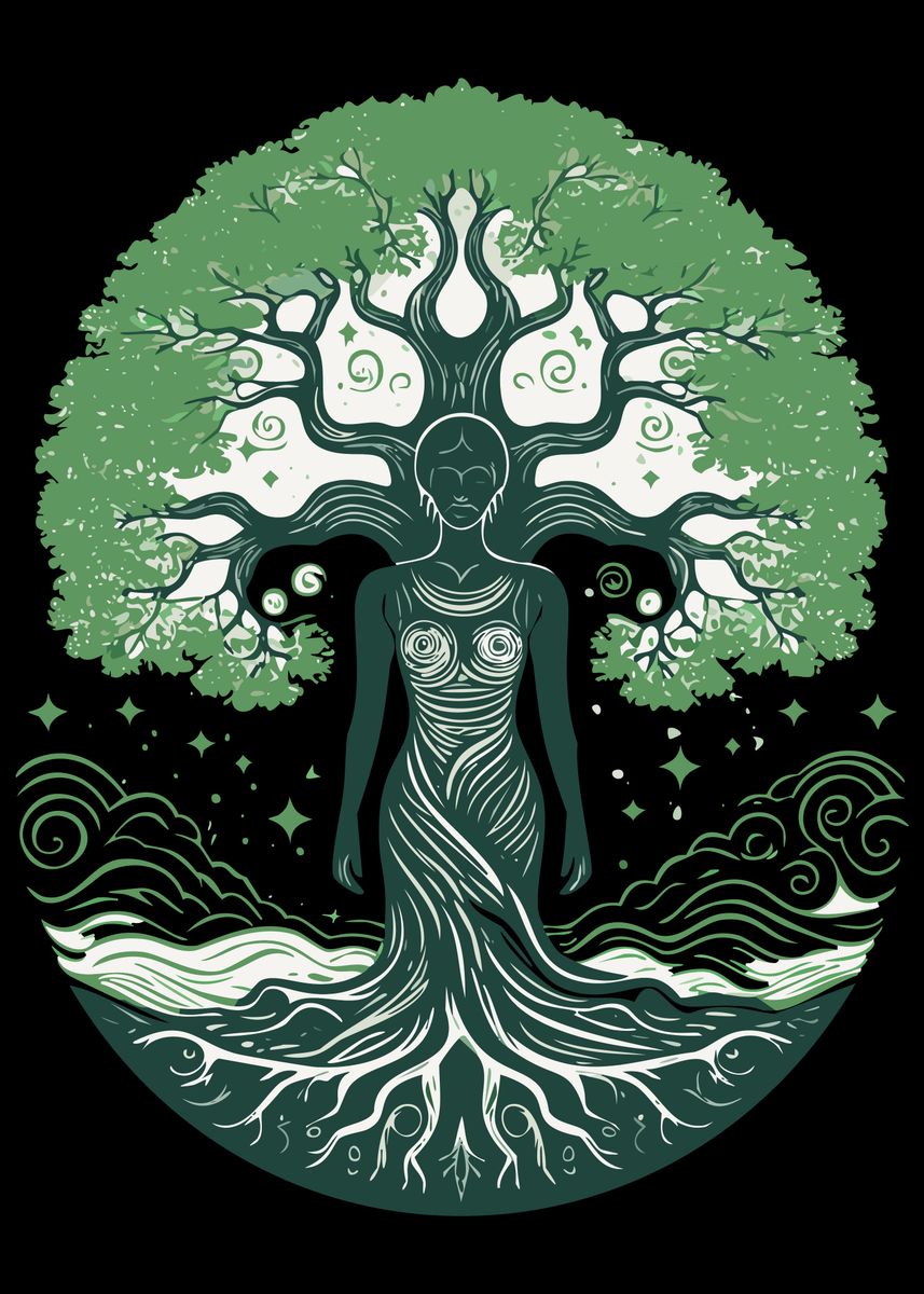 'Tree of Life Woman' Poster, picture, metal print, paint by lmfao krany ...