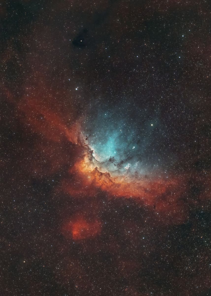 'NGC7380 - The Wizard Nebul' Poster, picture, metal print, paint by CVZ ...