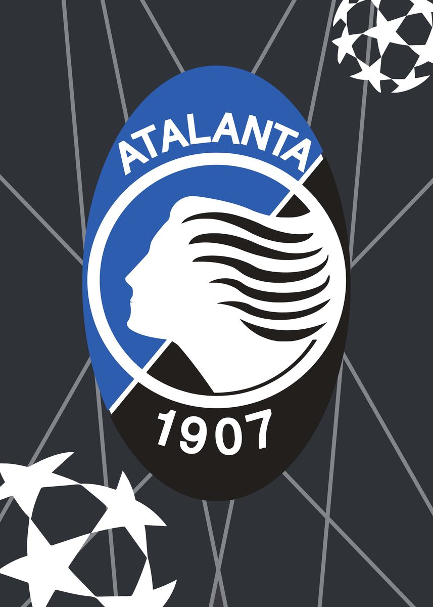 'Atalanta Football Club ' Poster, picture, metal print, paint by Essence | Displate