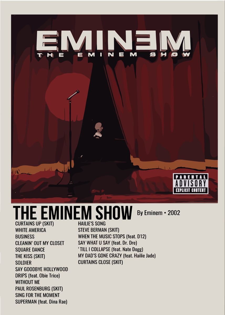 'Eminem Album Cover' Poster, picture, metal print, paint by Elg ...