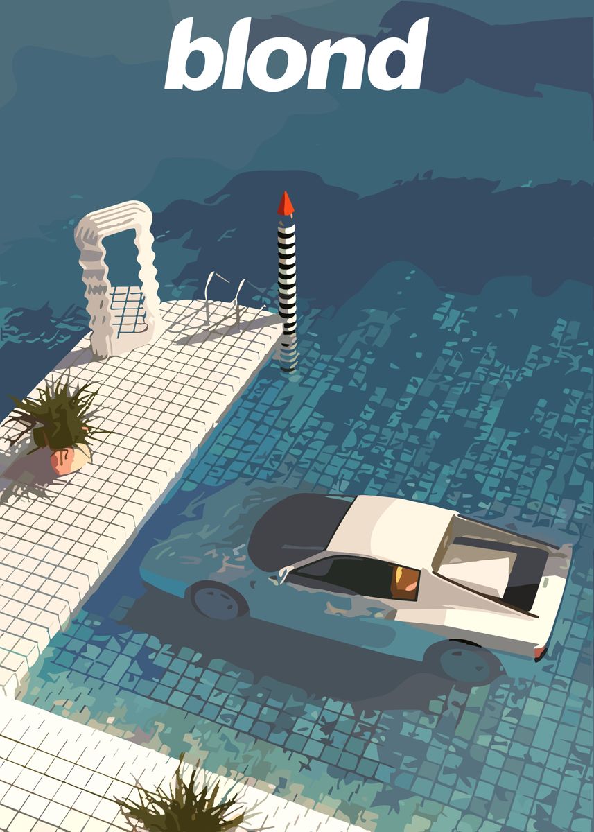 'Frank Ocean' Poster, picture, metal print, paint by art io | Displate