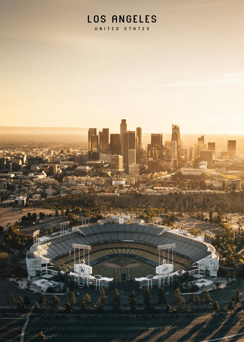 'Los Angeles ' Poster, picture, metal print, paint by Famous City ...
