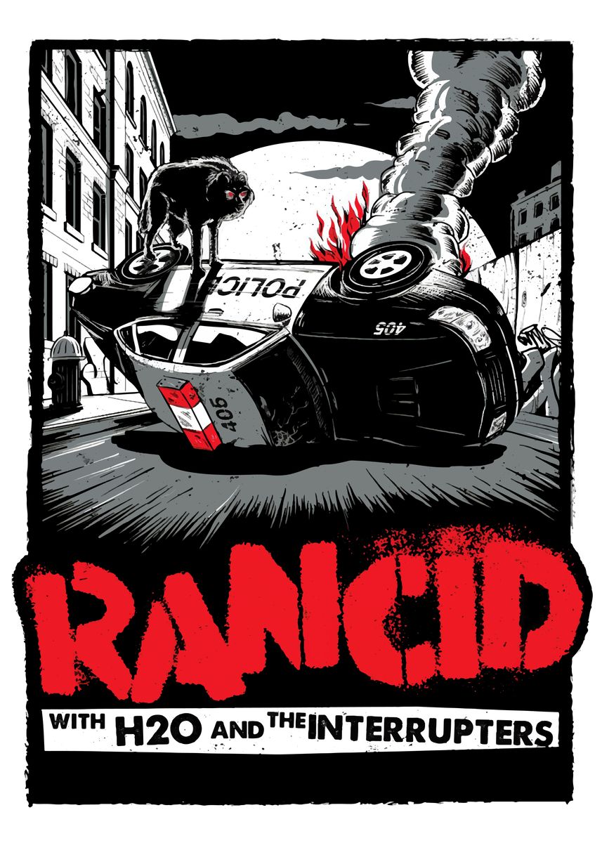 'Rancid Concert Poster' Poster, picture, metal print, paint by lisa ...