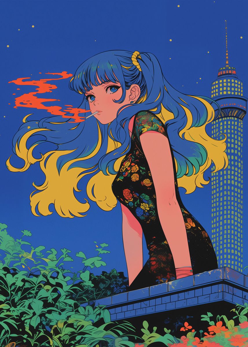 'Who is she?' Poster, picture, metal print, paint by aalternis | Displate