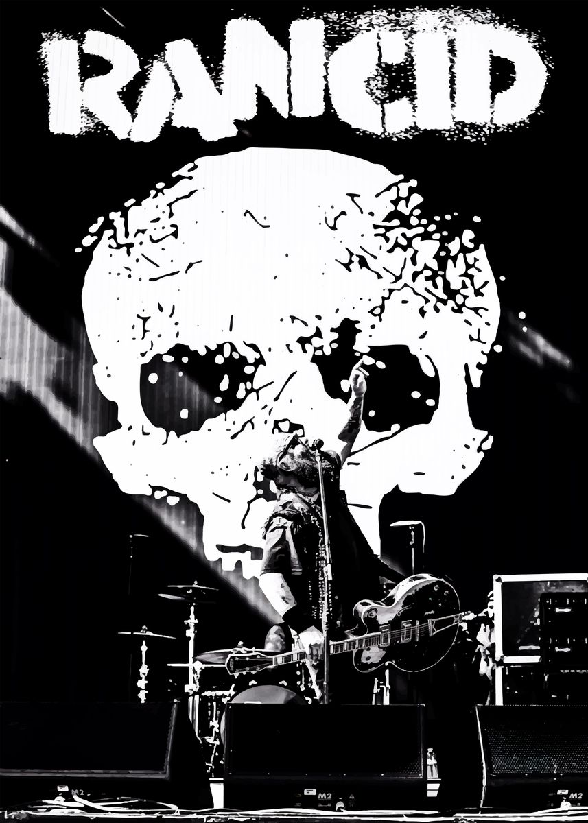 'Rancid Live Performance' Poster, picture, metal print, paint by hendra ...