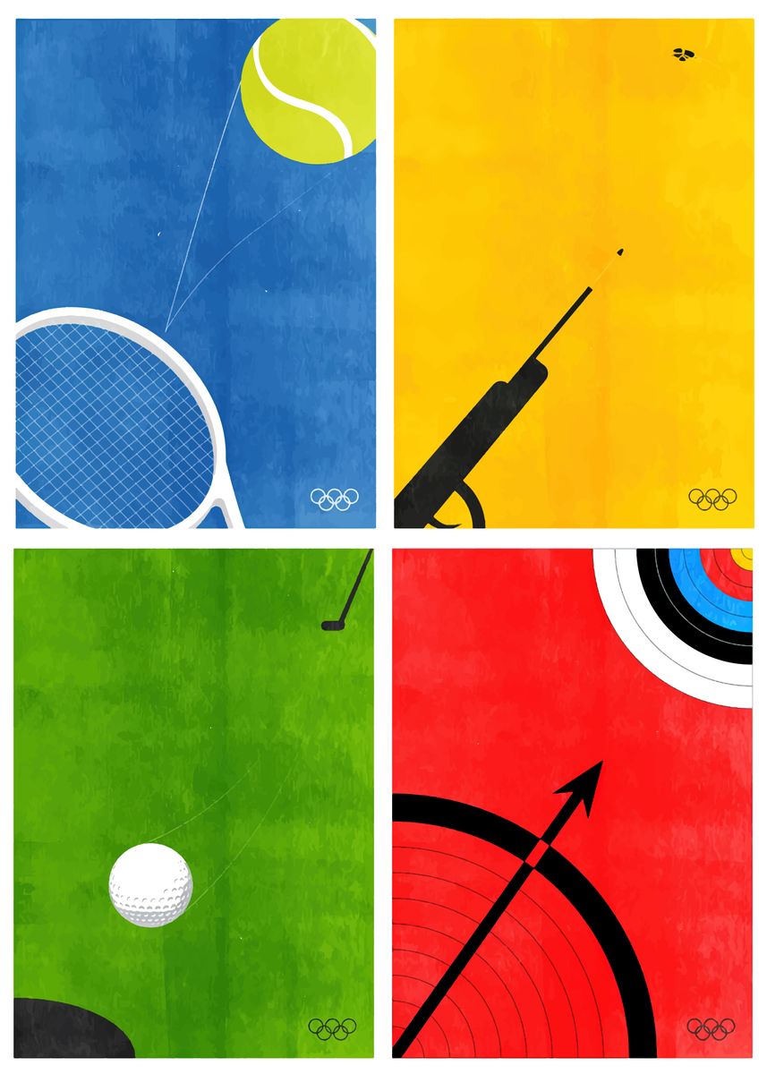 'Olympic Games Sports' Poster, picture, metal print, paint by | Displate