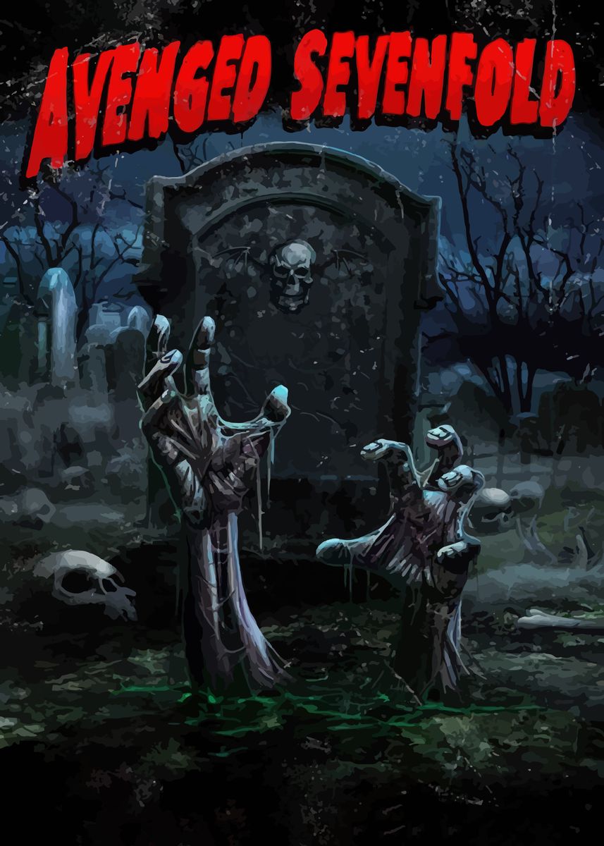 'Avenged Sevenfold Graveyard' Poster, picture, metal print, paint by ...