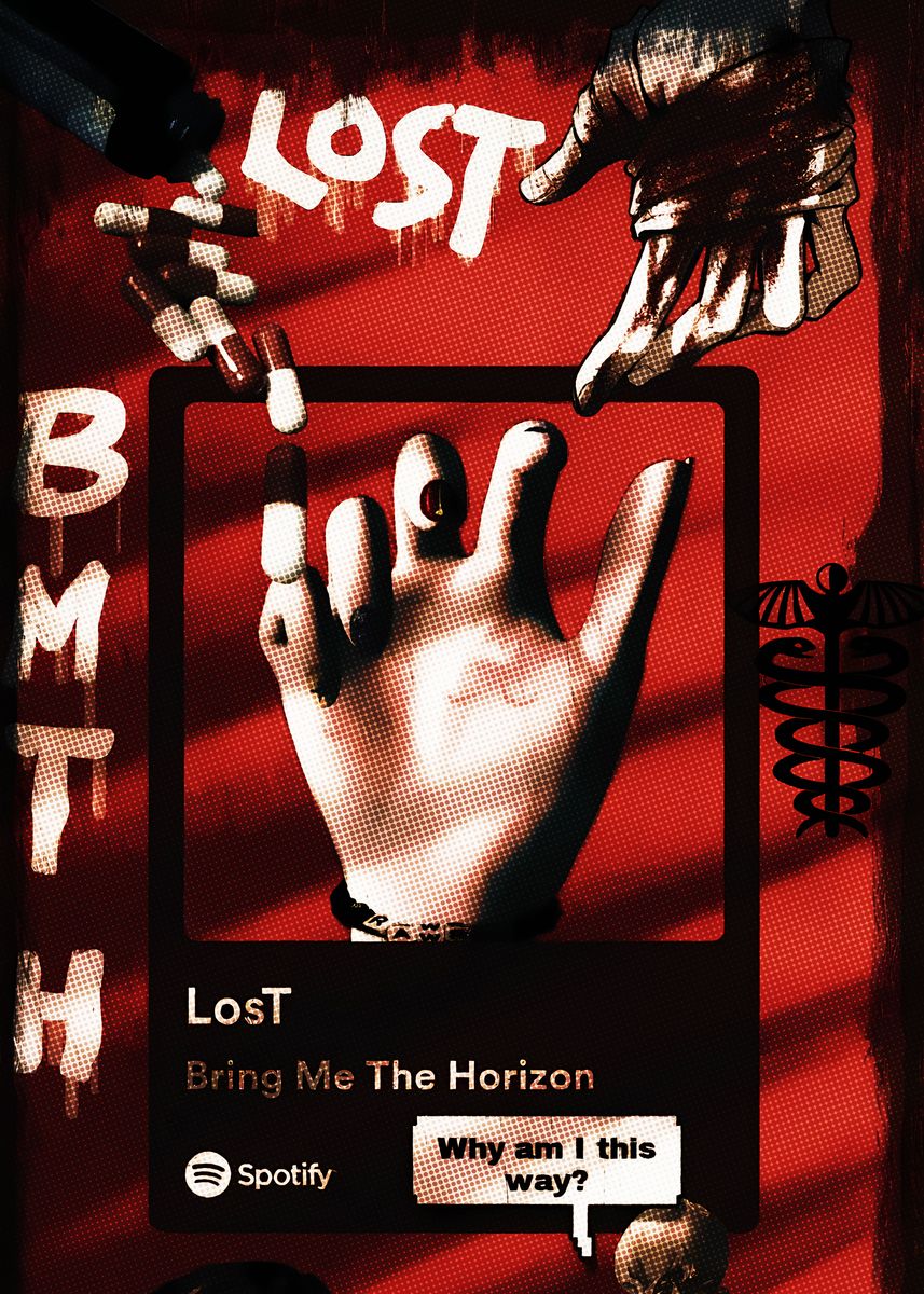'Bring Me The Horizon - Lost' Poster, picture, metal print, paint by ...