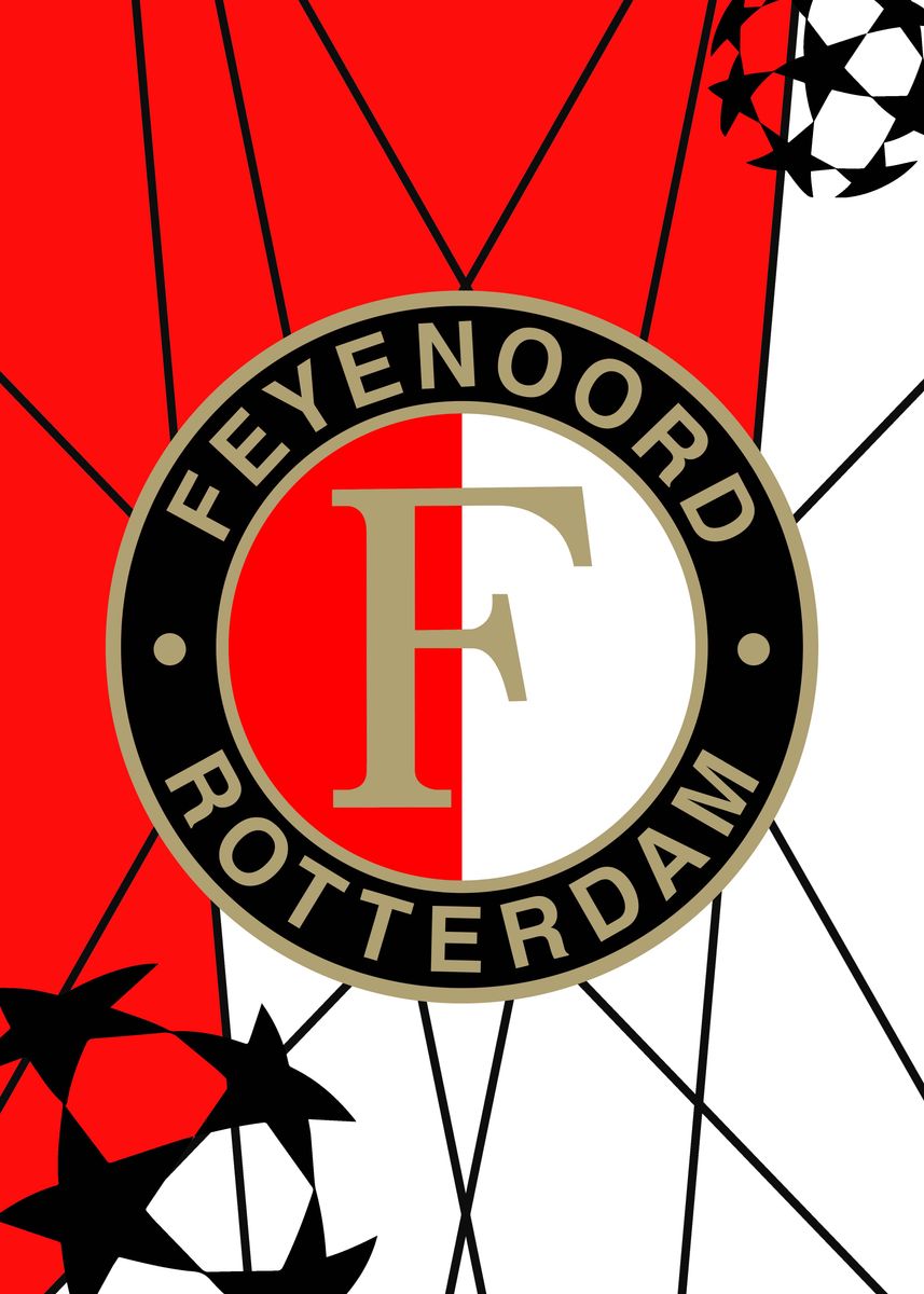 'Feyenoord Rotterdam ' Poster, picture, metal print, paint by Essence ...
