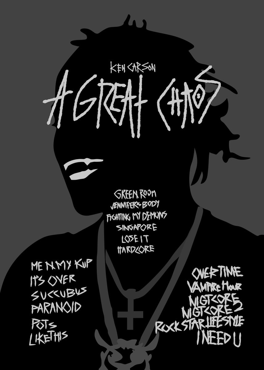 'ken carson A Great Chaos' Poster, picture, metal print, paint by geeks ...